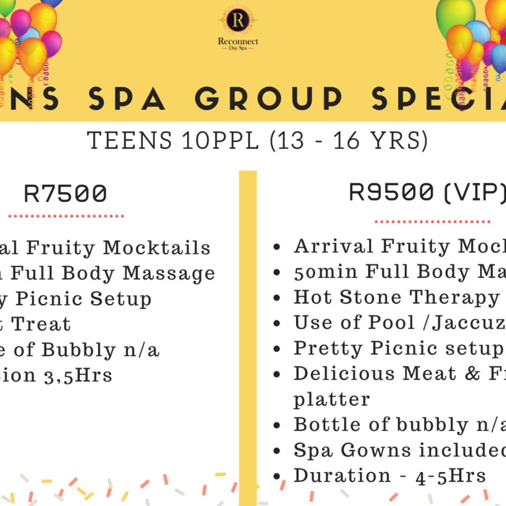 Ladies Group Spa Special (Adults 5 PPL) - Reconnect Day Spa
