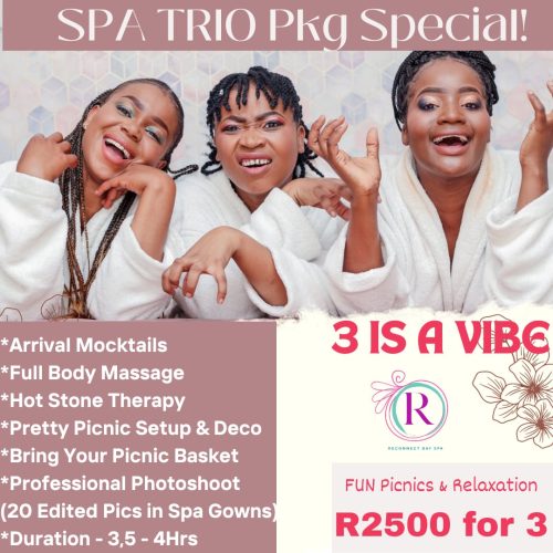 Spa Trio Pkg special - Reconnect Day Spa
