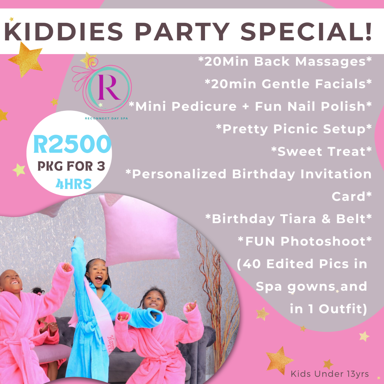 Mom and daughter spa package / son under 10 : Best Selling special